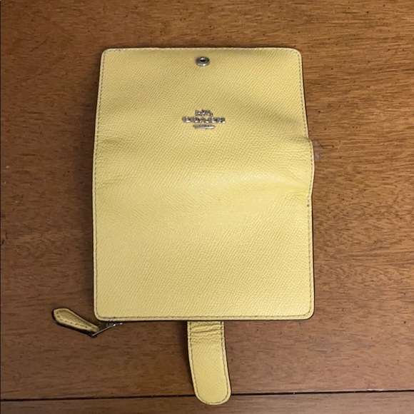 Coach | Bags | Authentic Coach Womens Bifold Wallet In Yellow | Poshmark